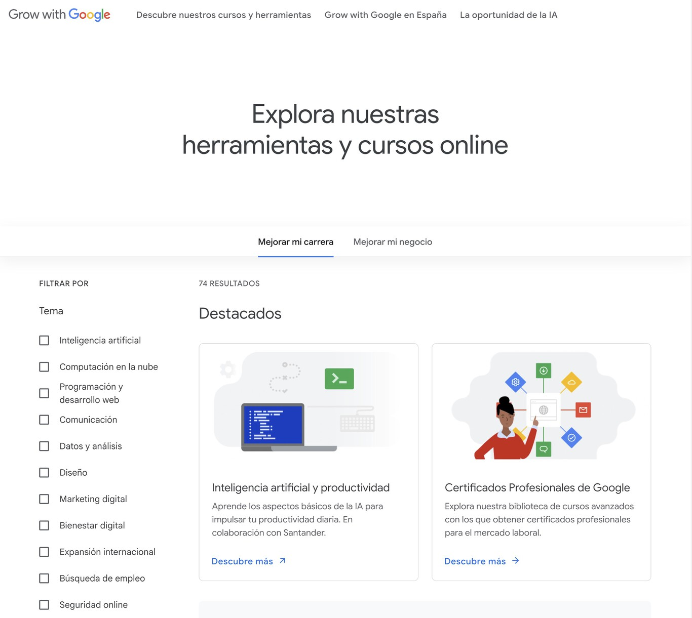 Grow with Google: qué es y cómo encontrar contenido en esta plataforma ...